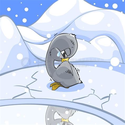 白色高清图片 卡通企鹅在雪地里瑟瑟发抖 卡通企鹅在雪地里瑟瑟发抖图片免费下载 5114928949 千图网pro