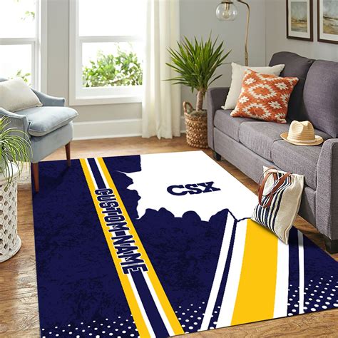 Railspirit Personalized Csx Transportation Railroad Area Rug Vintage A