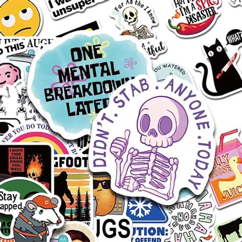 Tik Tok Meme Stickers Etsy
