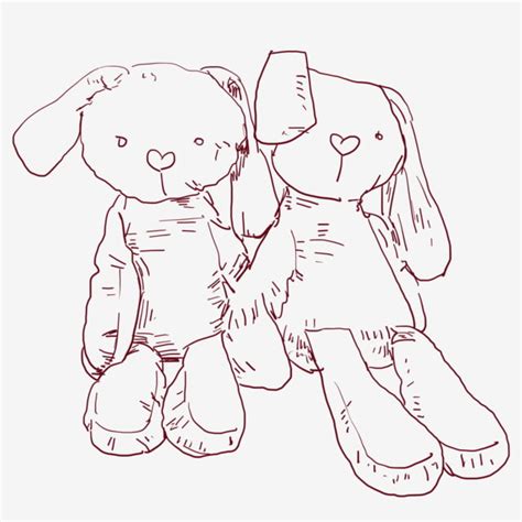 손으로 그리는 선 그리기 인형 일러스트 장식 홈 그린 만화 그림 에이 인형 드로잉 Png 일러스트 및 Psd 이미지 무료