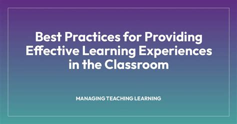 Managing Teaching Learning • Teachers Institute