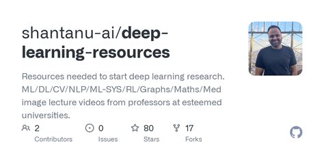 Github Shantanu Ai Deep Learning Resources Resources Needed To Start Deep Learning Research