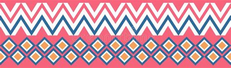 Native American Ethnic And Indigenous Seamless Border Authenticity And Aboriginal Illustration