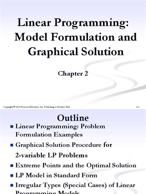 Week 2 Lp Formulation Examples And Graphical Solution Pdf Linear