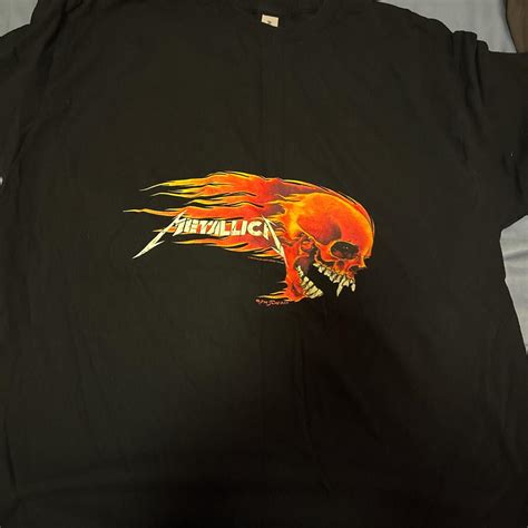 Metallica 2000s Black Graphic Tee Size L Great Depop