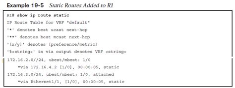 Ch 19 Configuring Connected Routes On Cisco Nexus Switches Note