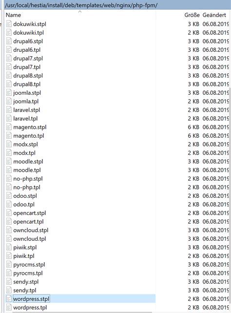 Using Nginx Templates Together With Multiphp Web Hestia Control