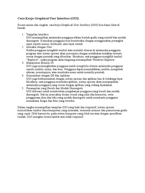 cara kerja graphical user interface pdf