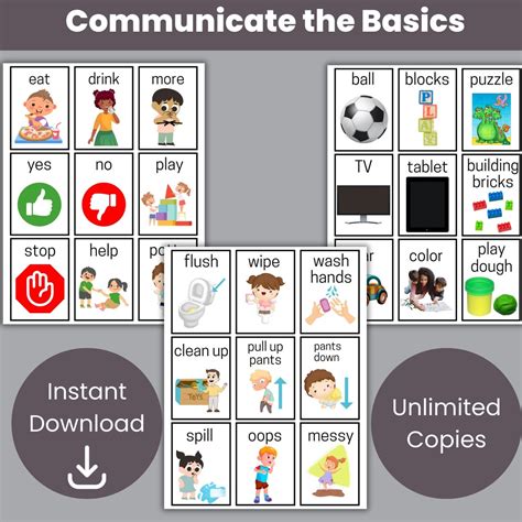 Printable Pecs Communication Cards Autism Communication Communication