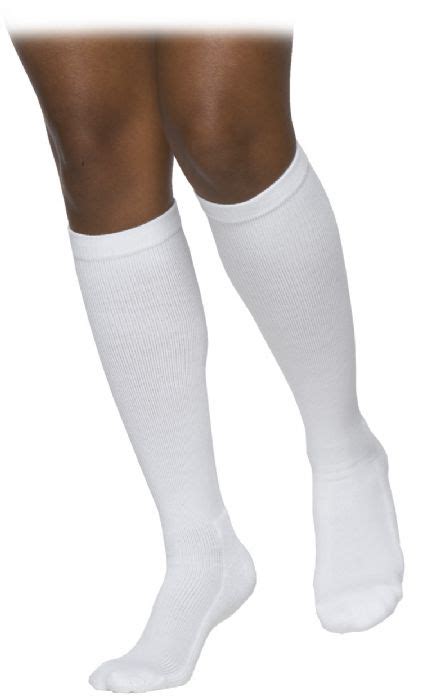 Sigvaris Womens Cushioned Cotton Knee High Sport Socks 20 30mmhg Long Length Large Long White