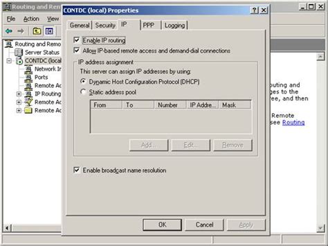 Configurando o Serviço DHCP para ser utilizado nos clientes VPN