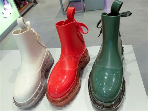 Bold And Beautiful A Trio Of Trendy Ankle Boots Stock Image Image Of