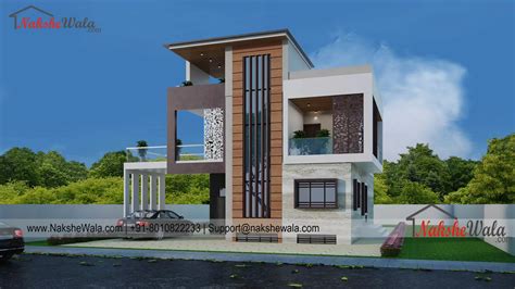 Duplex House Front Elevation
