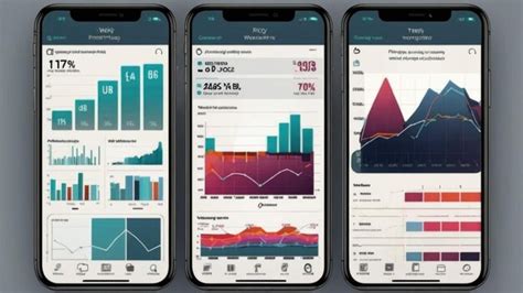 Modern Mobile Analytics Dashboard Interface Premium Ai Generated Image