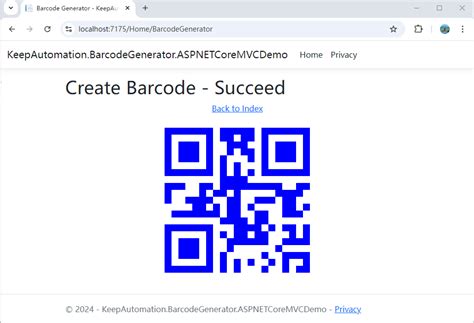 How To Generate Barcodes In C Aspnet Core Mvc Web Apps No Font Free Download With C Source Code