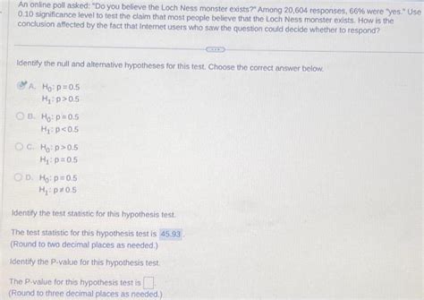 Solved Identify The P Value For The Hypothesis Test And Chegg