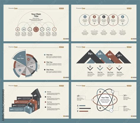 Infographic Design Set Can Be Used For Workflow Layout Diagram Annual Report Presentation