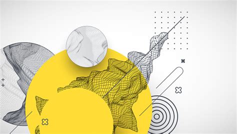 트렌디 한 추상 와이어 프레임 배경 현대 과학 또는 기술 예술 요소 표면 그림입니다 벡터 0명에 대한 스톡 벡터 아트 및 기타 이미지 Istock