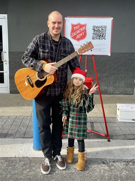My Daughter And I Spent The Morning “ringing” For The Salvation Army At
