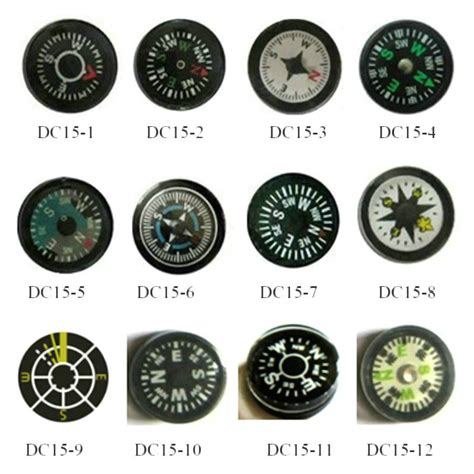 15mm Mini Liquid Filled Button Compass Haowind