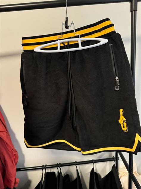 John Geiger John Geiger Basketball Shorts Fleece Pittsburgh Yellow