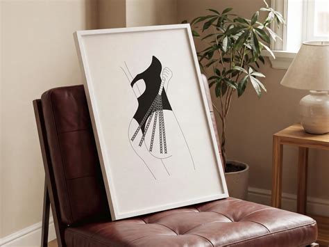 Femdom Art Print Cat O Nine Tails Wall Decor Bdsm Mistress