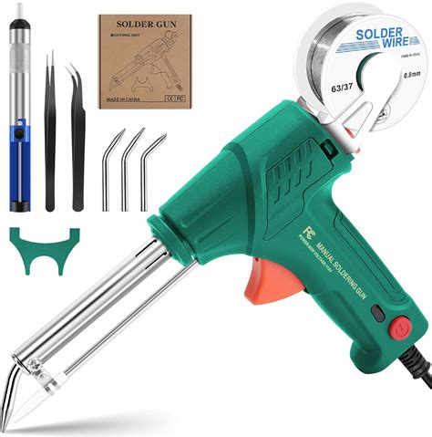 Electric Soldering Iron Welding Kit 110v 60w Automatic One Handed Soldering Gun