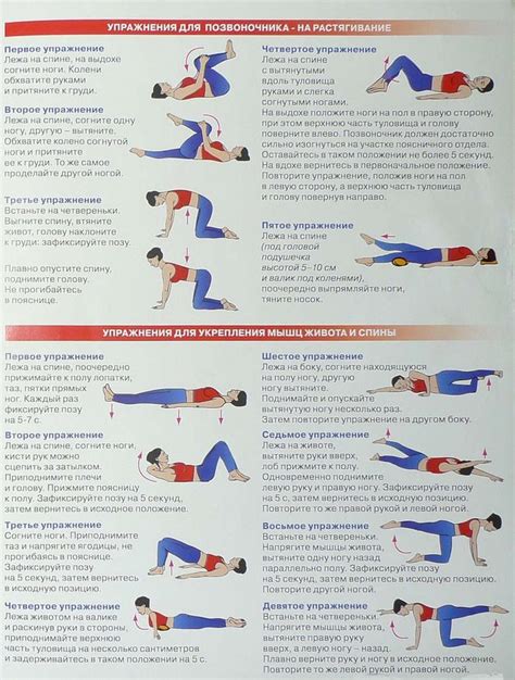 Вытяжка позвоночника в домашних условиях Упражнения Упражнения для спины Растяжки