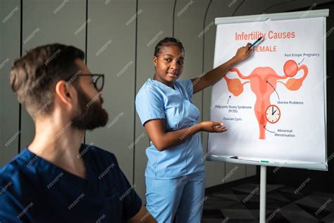 Free Photo Side View Nurse Explaining Infertility