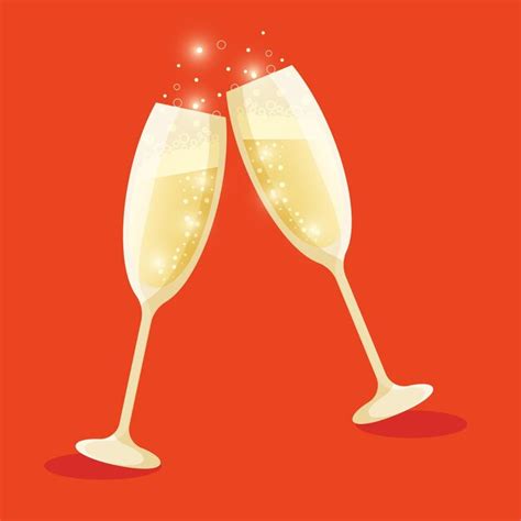 Premium Vector Champagne Glasses