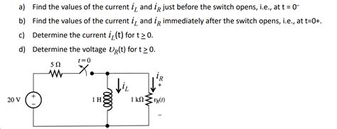 Solved A Find The Values Of The Current IL And IR Just Chegg Com