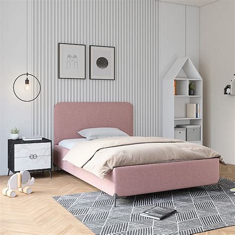 מיטה וחצי ברוחב 120 מרופדת בבד רחיץ מגוון צבעים דגם איביזה האוס דיזיין