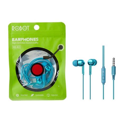 Robot Wired Headset Re40 Wathet Blue Mdp It And Electronic Superstore