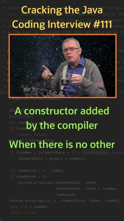 What Is The No Arg Empty Constructor Cracking The Java Coding Interview Codinginterview