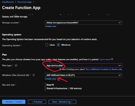 Welcome To Azure Functions And App Services Blog Choose Consumption Plan Name
