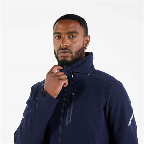 M Sailing Windproof Softshell Jacket 500 Navy Blue Decathlon
