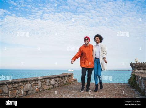 Two Friends Having Fun Together Stock Photo Alamy