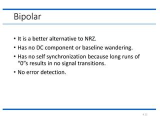 3 Line Coding Bipolar Multilevel Multitransition PPTX