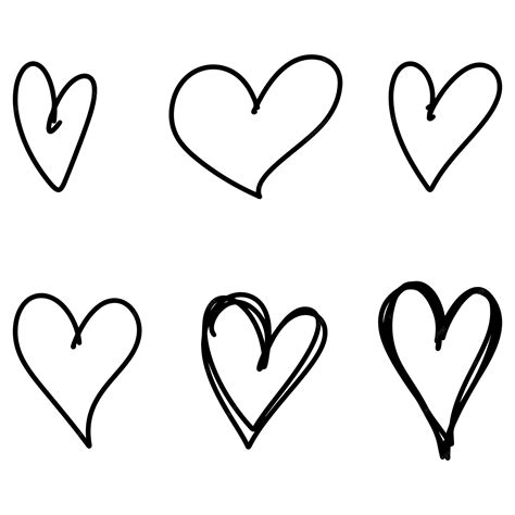 Premium Vector Doodle Sketch Style Of Hearts Icon Vector Illustration
