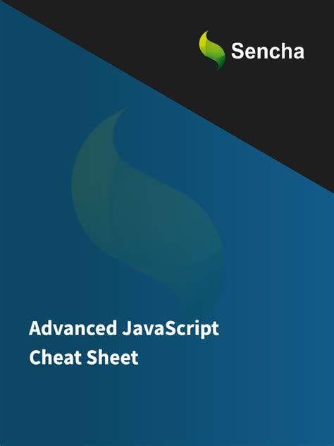 Sencha Advance Cheatsheet Pdf Document Object Model Java Script