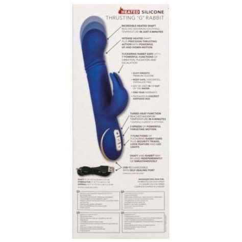 Jack Rabbit Signature Heated Silicone Thrusting G Rabbit Blue Sex Toys At Adult Empire