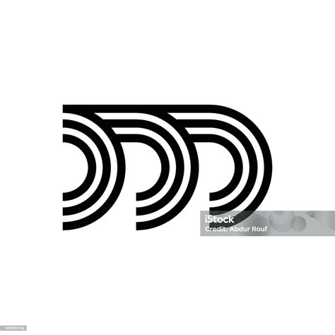 Desain Logo Monogram Huruf M Modern Ilustrasi Stok Unduh Gambar