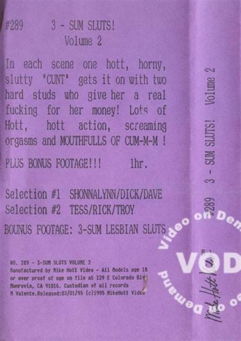 3 Sum Sluts Volume 2 By Mike Hott Video Hotmovies