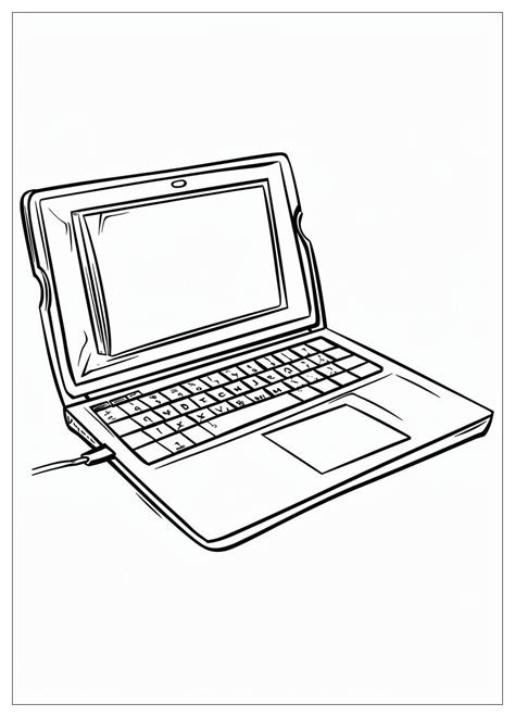 Laptop Coloring Pages Color Your Way To Tech Fun Mrcoloringcom