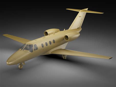 Cessna 525 Cj1 Plus Citation Jet 3d Model Max Obj 3ds Fbx C4d Lwo