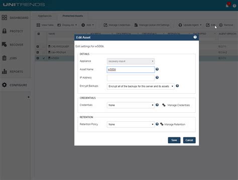 Animated Tutorial How To Set Credentials For A Protected Asset Kaseya
