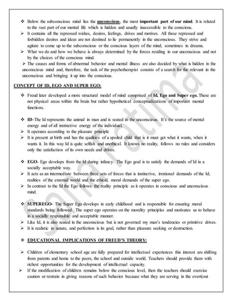 Sigmund Freud Psychoanalysis Theory Docx