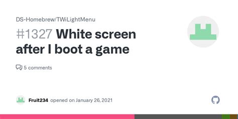 White Screen After I Boot A Game · Issue 1327 · Ds Homebrew Twilightmenu · Github