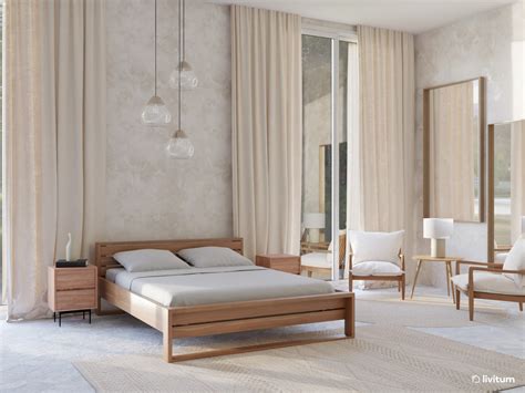 Dormitorio Moderno Con Grandes Ventanales