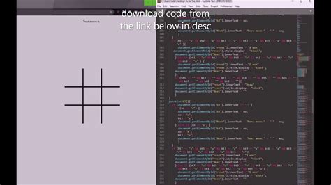 Tictactoe In Html Html Css Javascript Download Code From Link In Desc Youtube